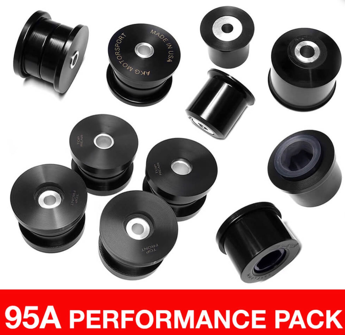 BMW E46 Suspension Bushing Kit – Poly 95A — Manji