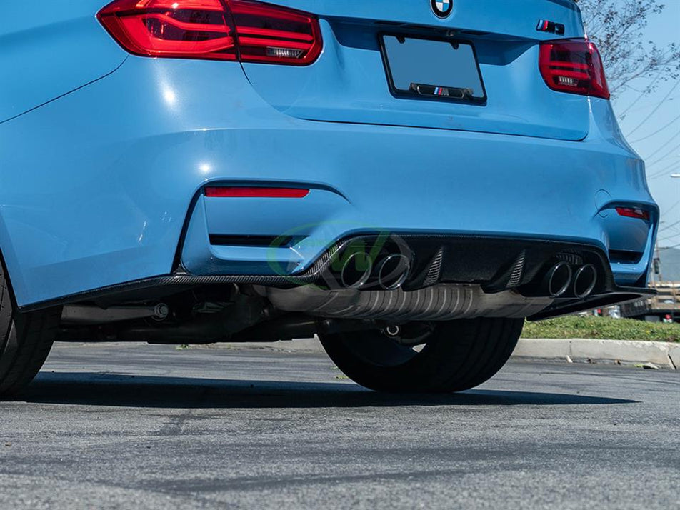 BMW F8X M3 M4 3D Style Carbon Fiber Diffuser — Manji