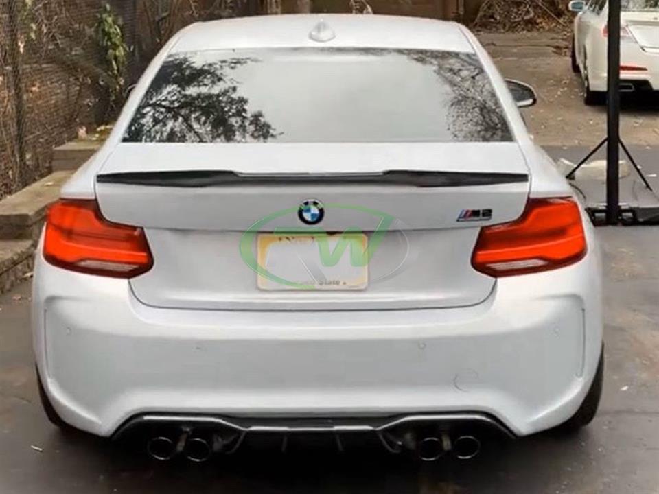 BMW F87 M2 DTM Carbon Fiber Rear Diffuser — Manji