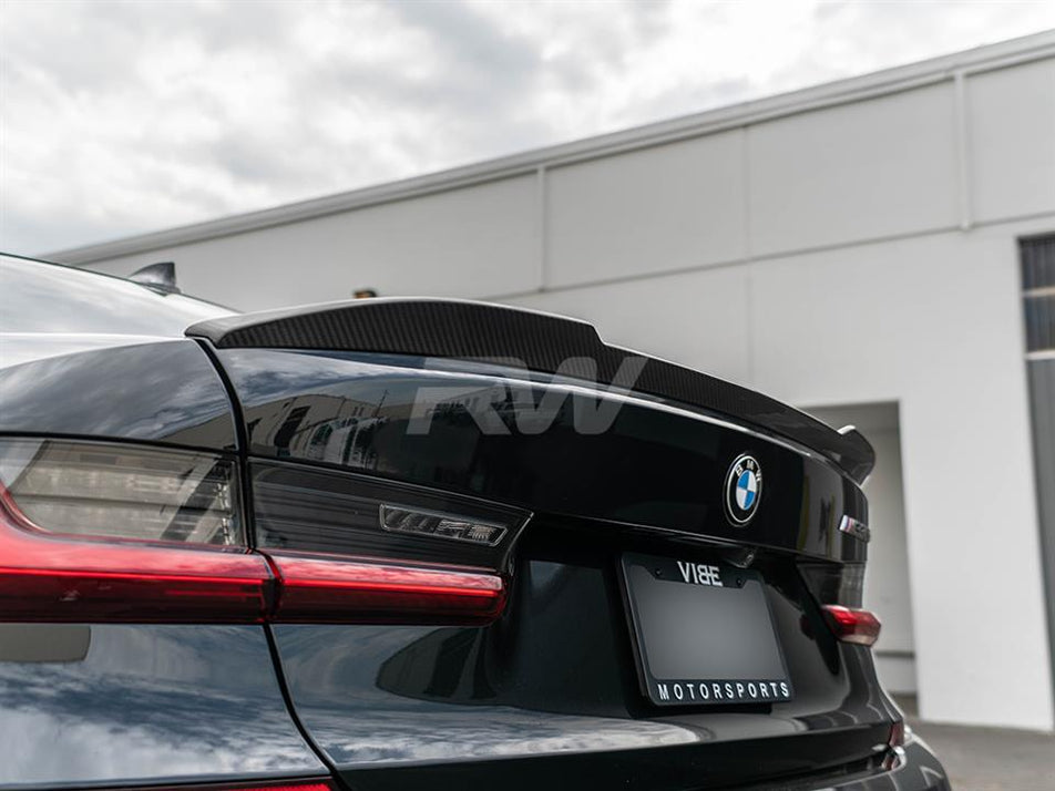 BMW G20 G80 CS Style Carbon Fiber Trunk Spoiler — Manji