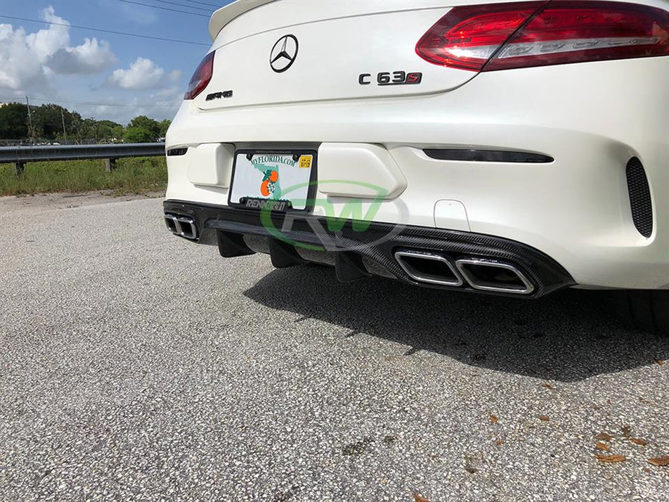 Mercedes W205 C63/C63S Coupe CF Diffuser — Manji