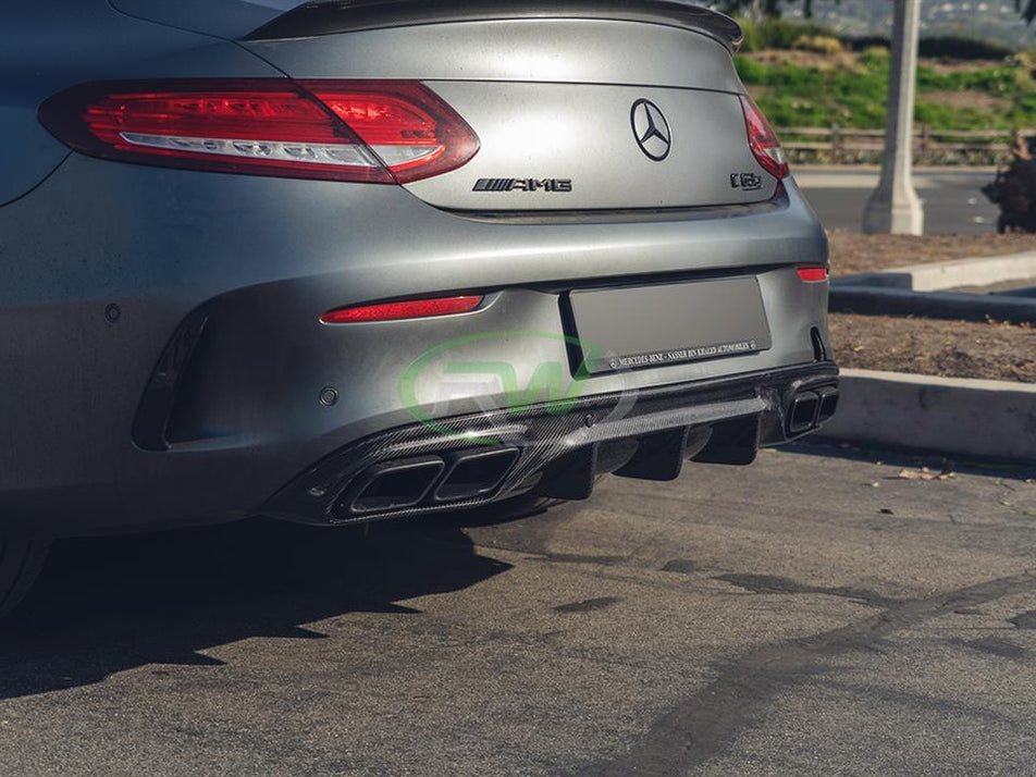 Mercedes W205 C63/C63S Coupe CF Diffuser — Manji