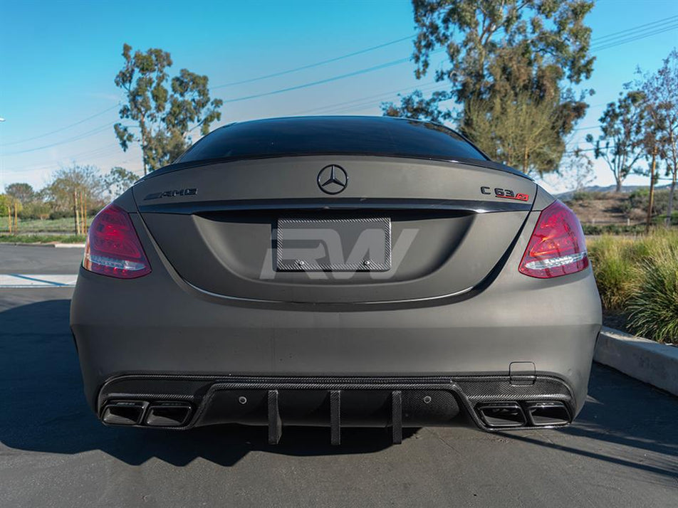Mercedes W205 C63/C63S AMG DTM CF Diffuser — Manji