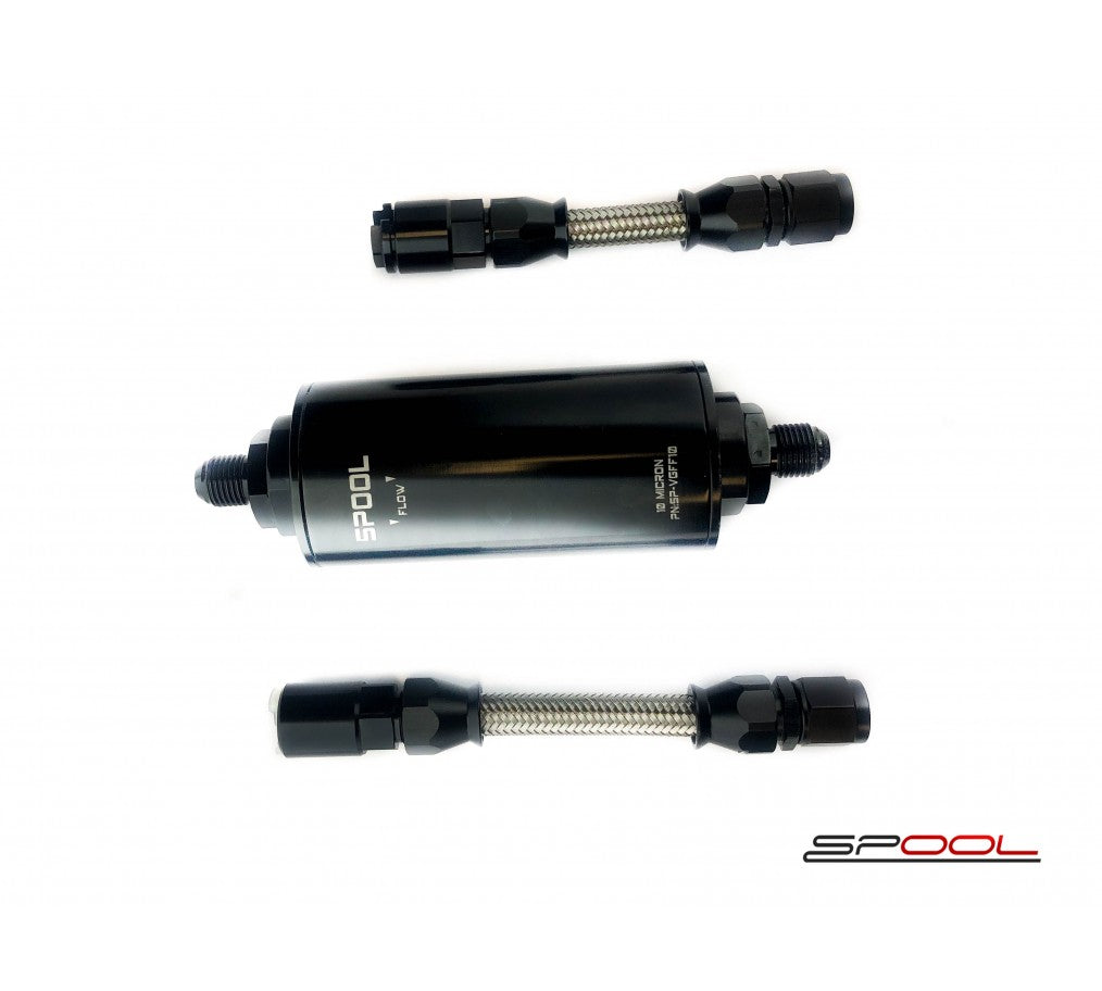 SPOOL PERFORMANCE High Performance Stainless Steel 10 Micron inline fi ...